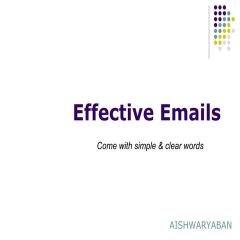 Effective email | PPT
