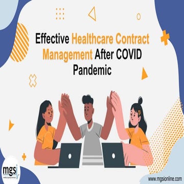 Effective healthcare contract management after covid pandemic | PPT