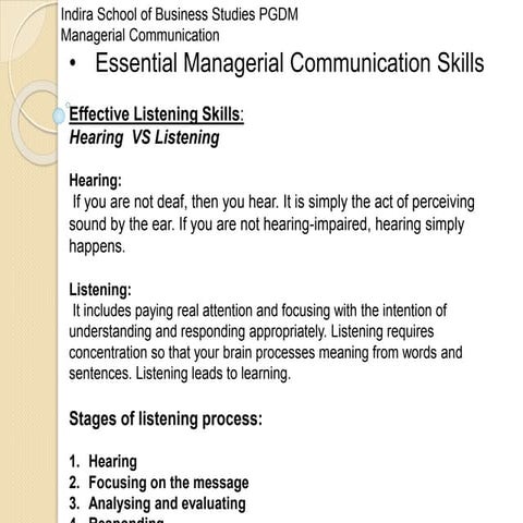 ineffective active listening