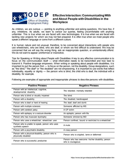 Person First Language Guide 62212 | PDF