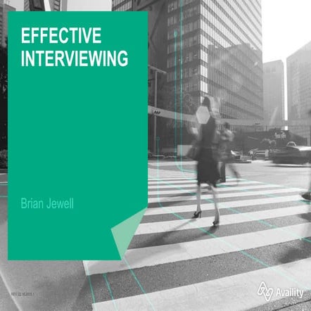 Effective Interviewing | PPTX