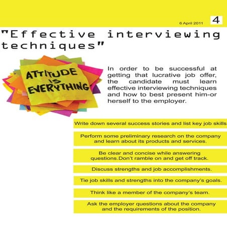 Effective interview techniques | PDF