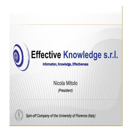 Effective Knowledge Presentation Ict2013 | PDF