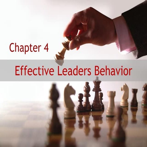 Effective leader behavior | PDF