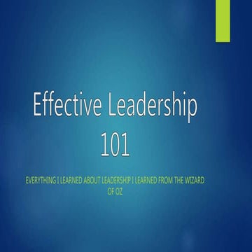 Leadership 101 | PPTX