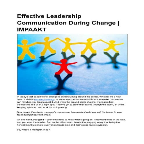 Leadership Vocabulary | PDF