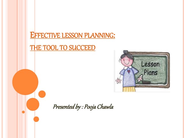 Lesson planning | PPTX