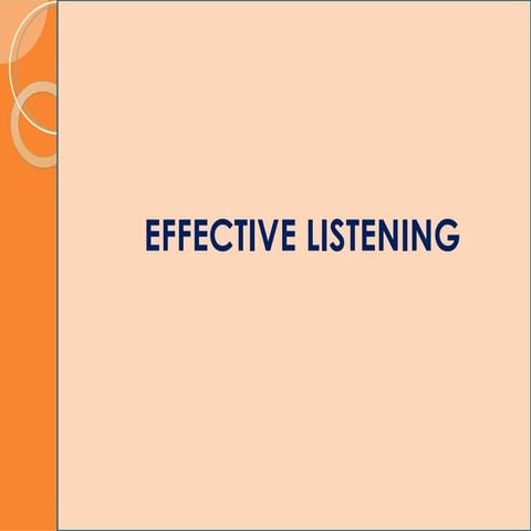 Effective listening | PPT
