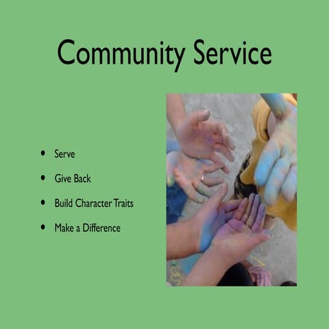 Effectively affecting your community | PPT