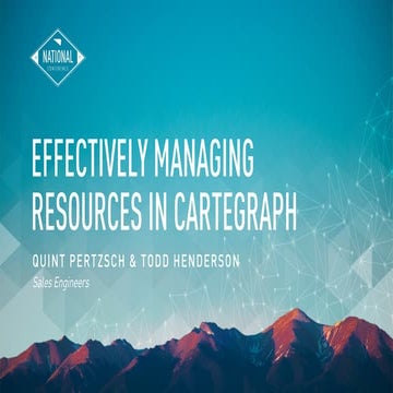Effectively Managing Resources in Cartegraph | PDF