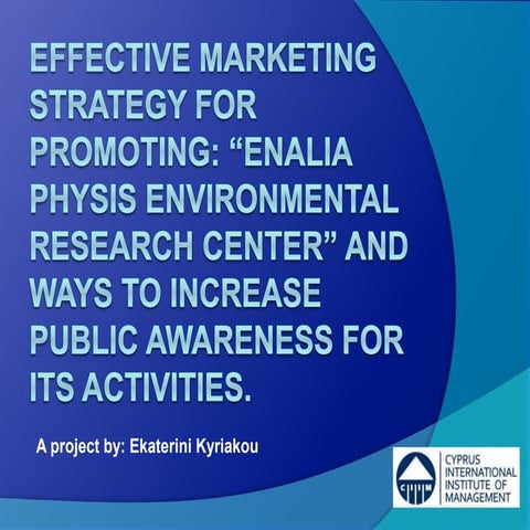 Effective marketing strategy for promoting the non – profit ...