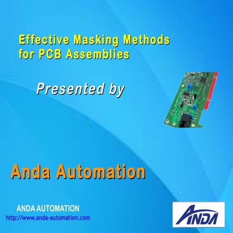 Effective Masking Methods for Pcb Assemblies | PDF