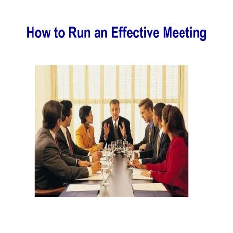 Effective Meetings | PPT