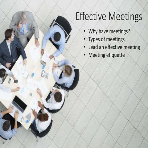 Effective Meetings | PPTX