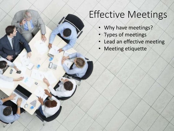 EFFECTIVE MEETING | PPT