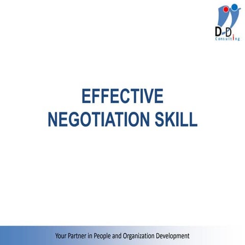 Effective negotiation skill | PPTX
