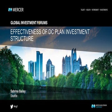 Effectiveness of DC Plan Investment Structure | PDF