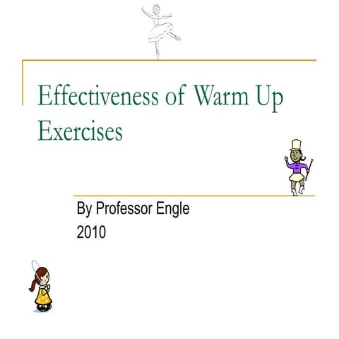 Effectiveness of warm up exercises | PPS
