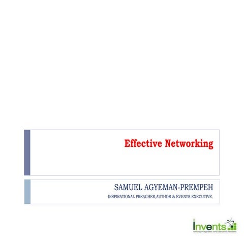 Effective Networking | PPT