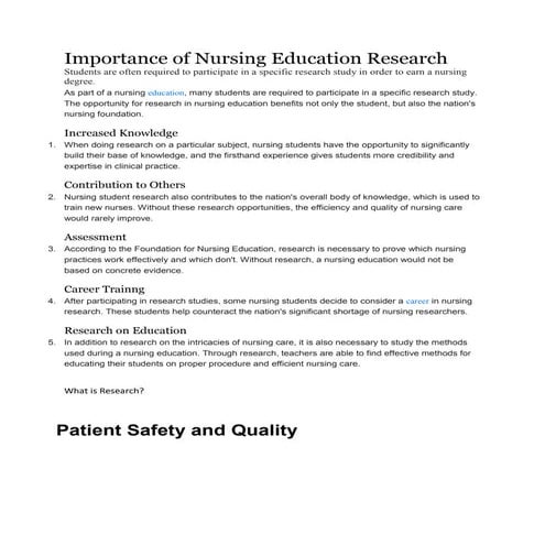 Nursing research statement | PPSX