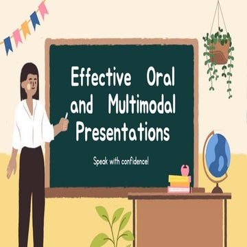 Effective Oral and Multimodal Presentations Education Presentation in ...