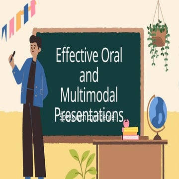 Effective Oral and Multimodal Presentations Education Presentation in ...