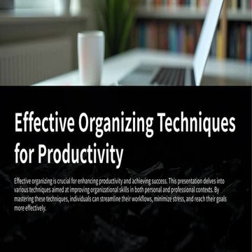 Effective Organizing Techniqu.pdf. Neeraj | PDF