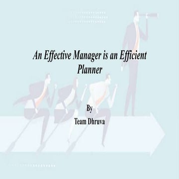 Manager is an Effective planner | PPTX | Executive Leadership ...