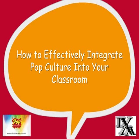 Effective pop culture integration in the classroom Phoenix Comicon 2014 ...