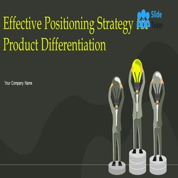 Effective Positioning Strategy For Product Differentiation Strategy CD ...