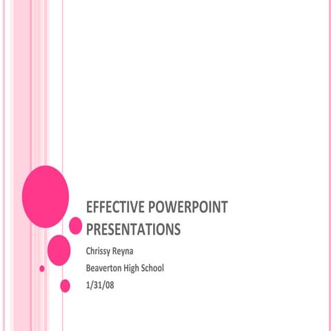 Effective PowerPoint | PPT