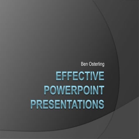 Effective PowerPoint Presentations | PPTX