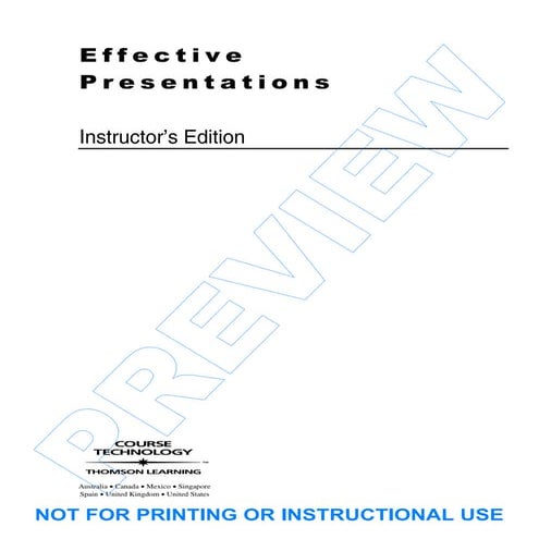 Effective Presentation Pdf