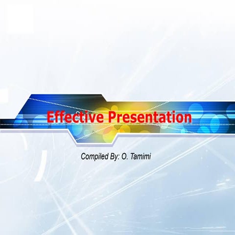 Effective Presentation | PDF