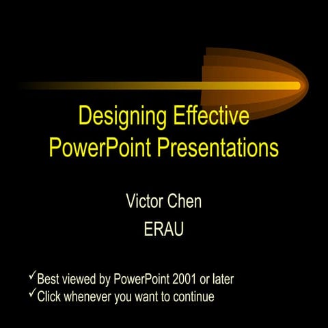 Designing Effective Powerpoint Presentations Ppt