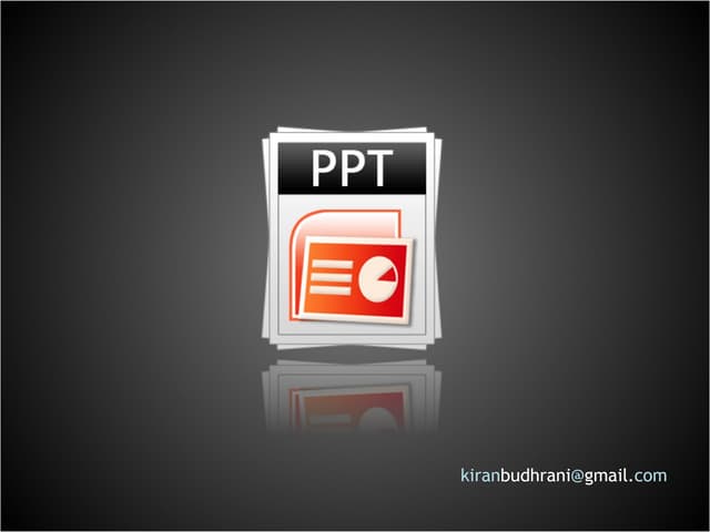 Introduction to powerpoint | PPTX