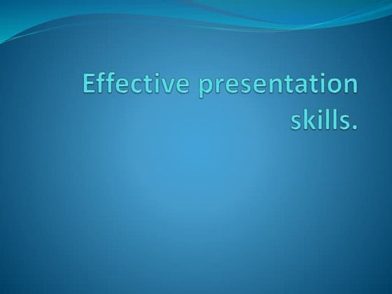 Principles of presentation | PDF