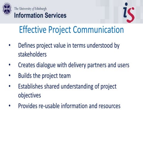 Effective Project Communication | PPTX