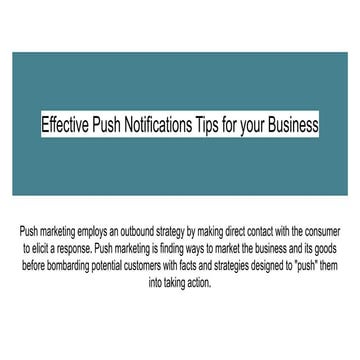 Effective Push Notifications Tips for your Business.pdf