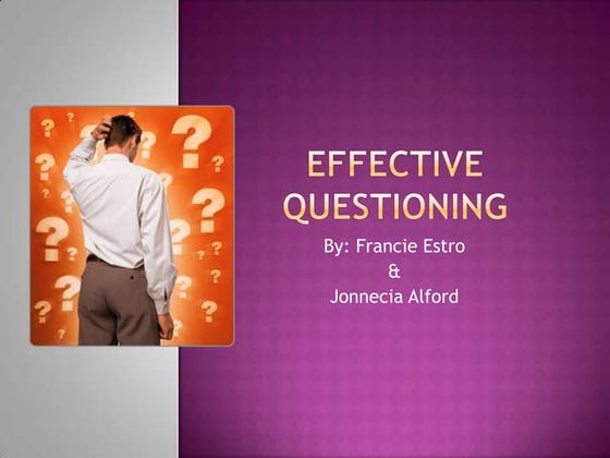 Effective Questioning | PDF