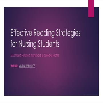 Effective Reading Strategies for Nursing Students.pptx