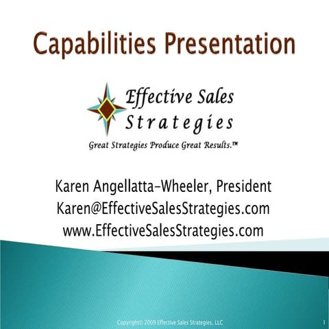 Effective Sales Strategies Capabilities Presentation 3 09 | PDF ...
