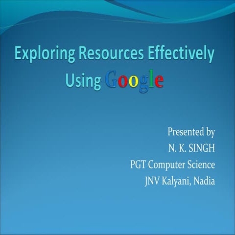 Effective search on_google | PPT