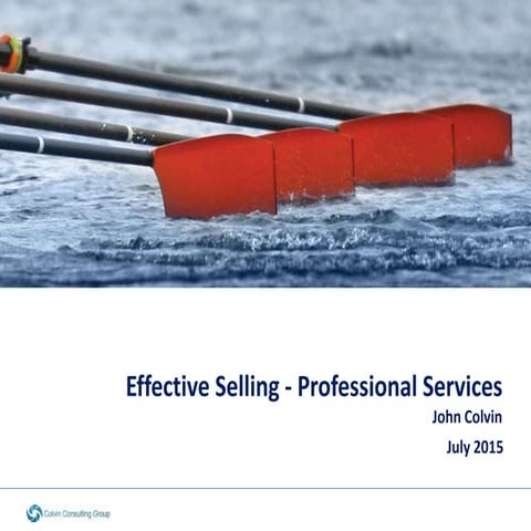 Effective selling professional services | PPTX
