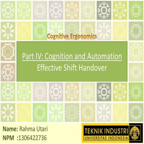 Effective Shift Handover | PPTX