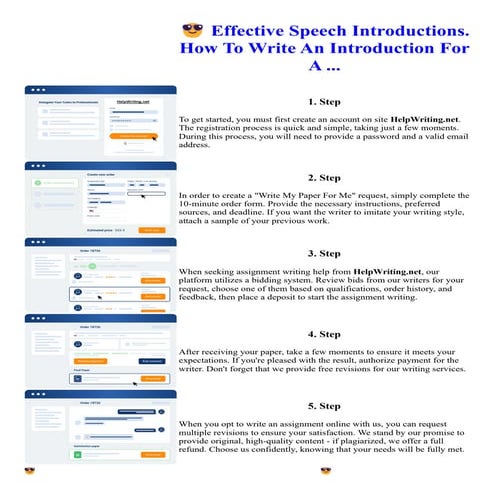 Effective Speech Introductions. How To Write An Introduction For A | PDF