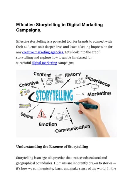 Storytelling-in-Digital-Marketing | PPTX | Marketing and Advertising ...