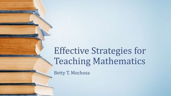 Approaches in teaching mathematics | PPT