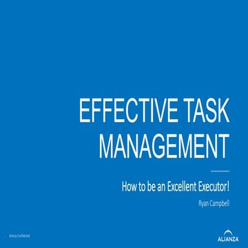 Effective Task Management | PPTX