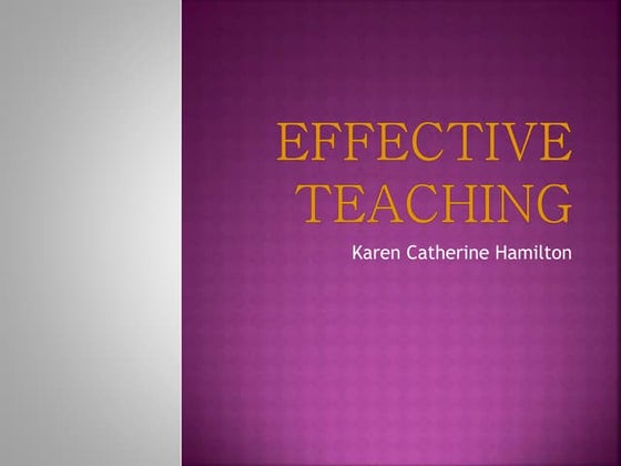 Poster for effective teaching | PDF